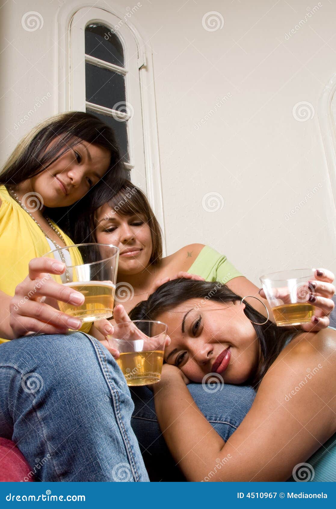 Happy Drinking Friends - People Series Picture. Image: 4510967