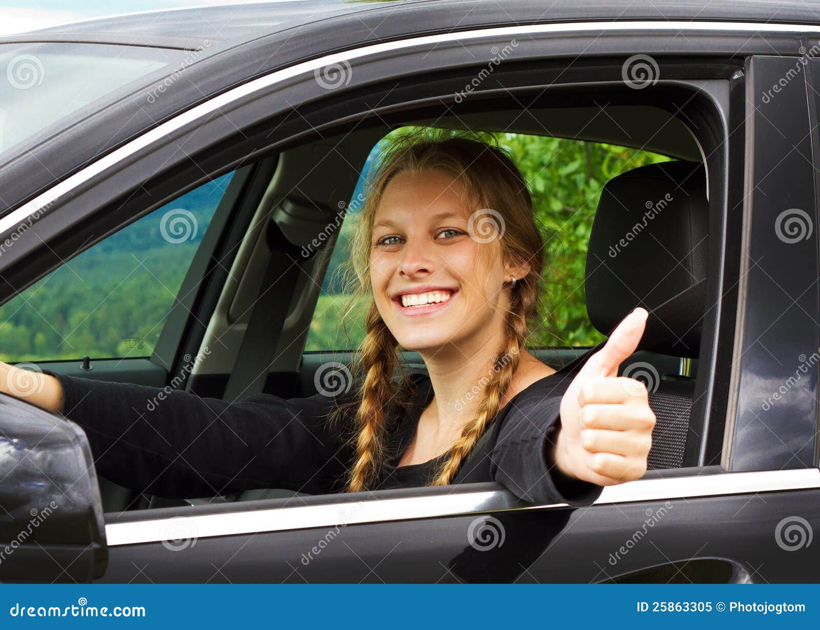 Happy driver stock image. Image of camera, dressed, school - 25863305