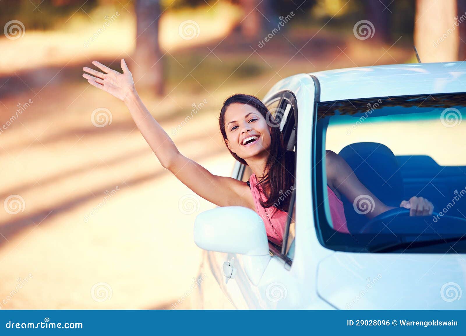 Happy driver stock photo. Image of looking, happy, female - 29028096