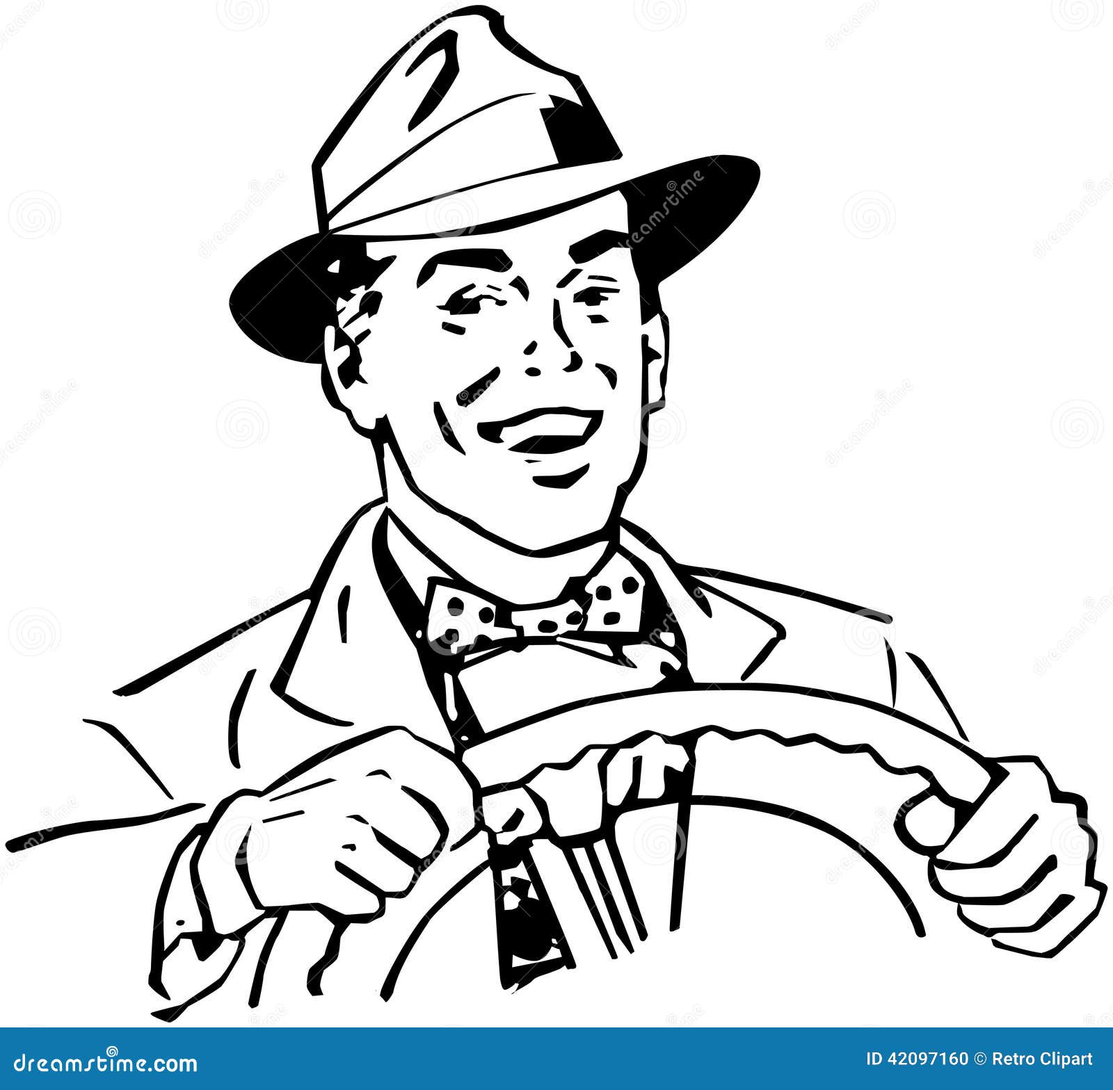 Happy Driver stock vector. Illustration of highways, guys - 42097160