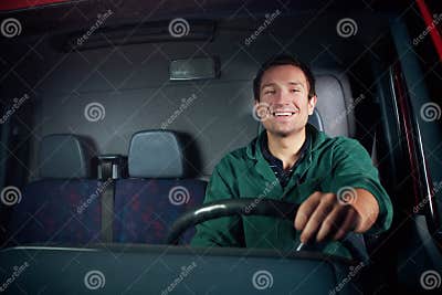 Happy Driver holding wheel stock photo. Image of happy - 25162106