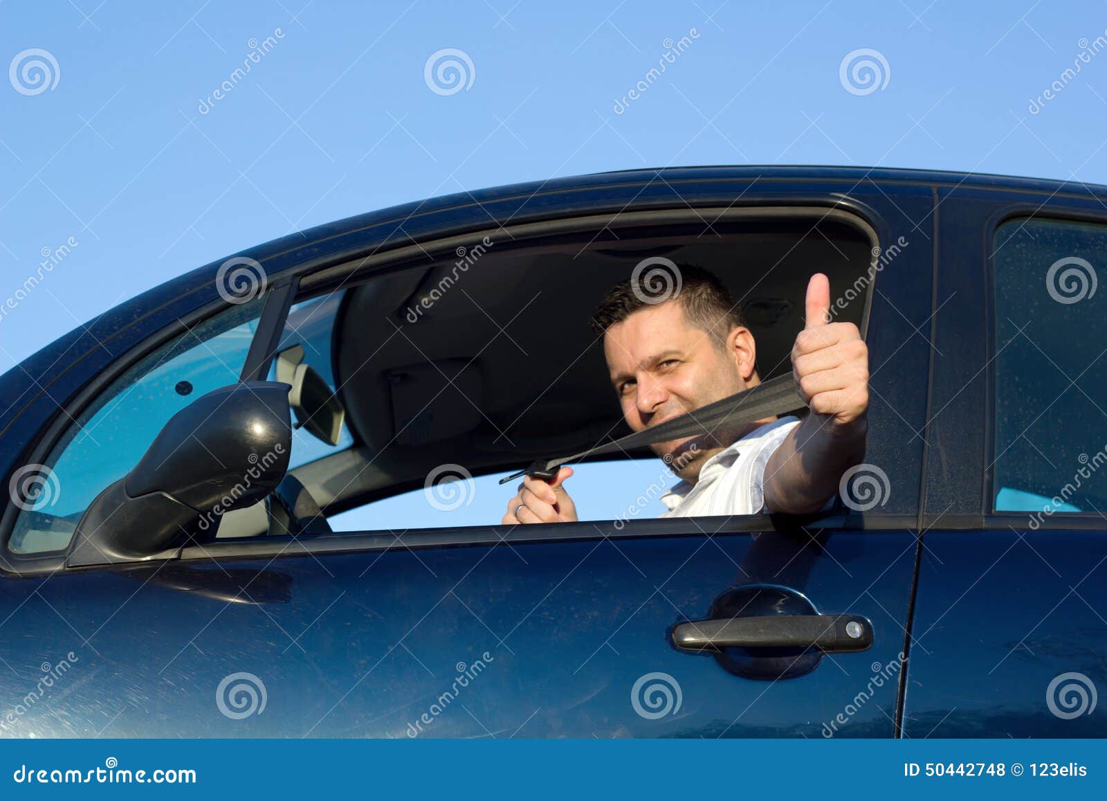 Happy Driver stock photo. Image of safety, assistance - 50442748