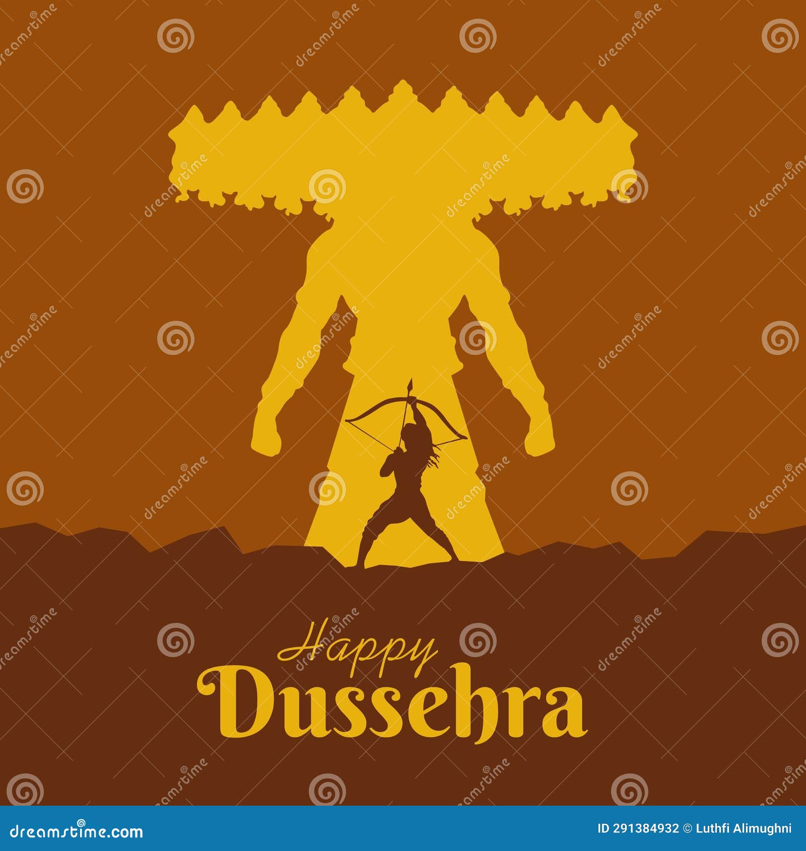 Happy Dashain Background Vector Illustration | CartoonDealer.com #290454456