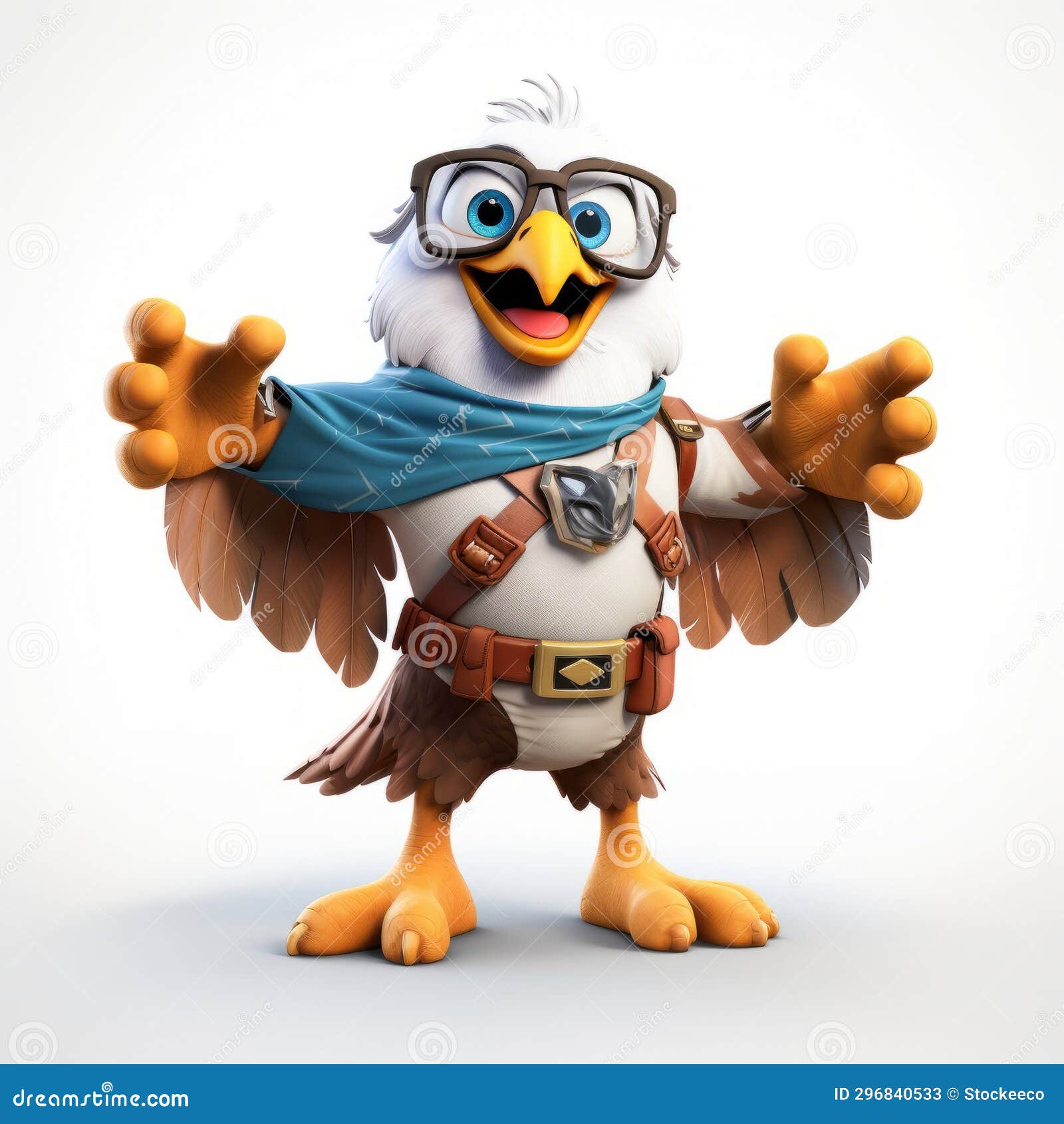 Happy Eagle Cartoon Character: Detailed Environment, Unreal Engine ...