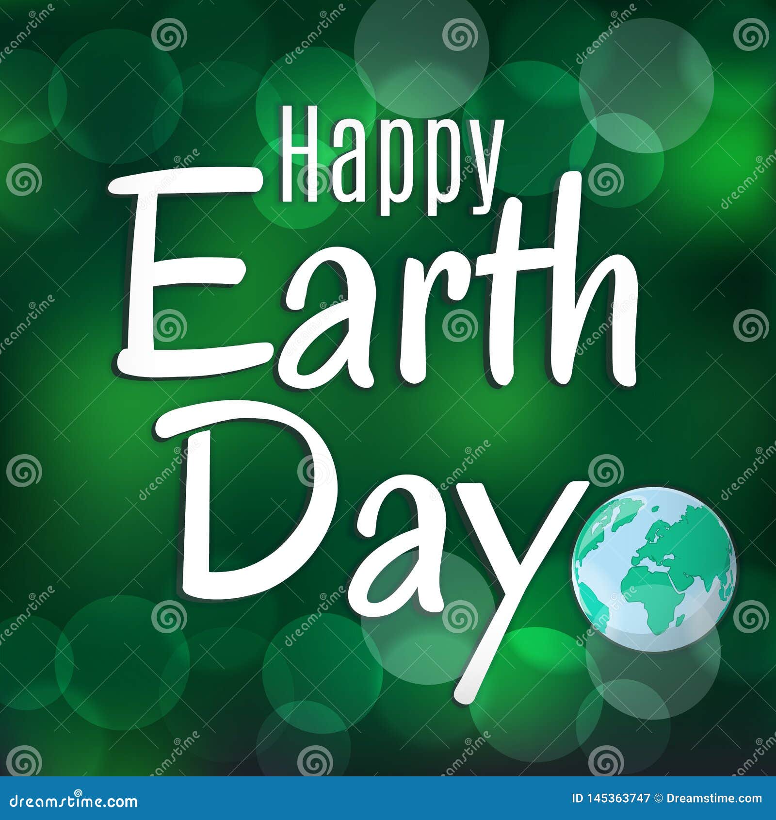 Happy Earth Day Banner. Illustration Of A Happy Earth Day, For ...