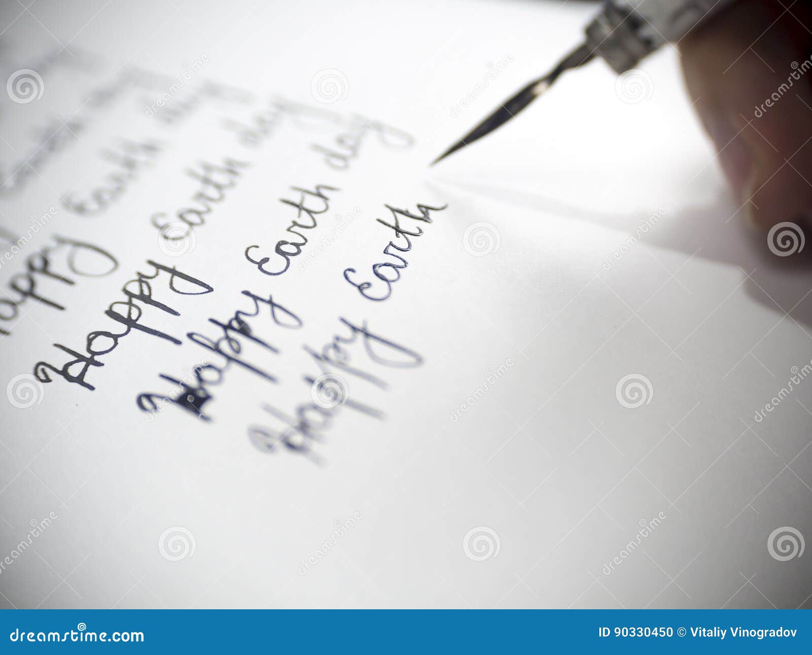 Happy Earth Day Calligraphy and Lattering. Stock Photo - Image of ...
