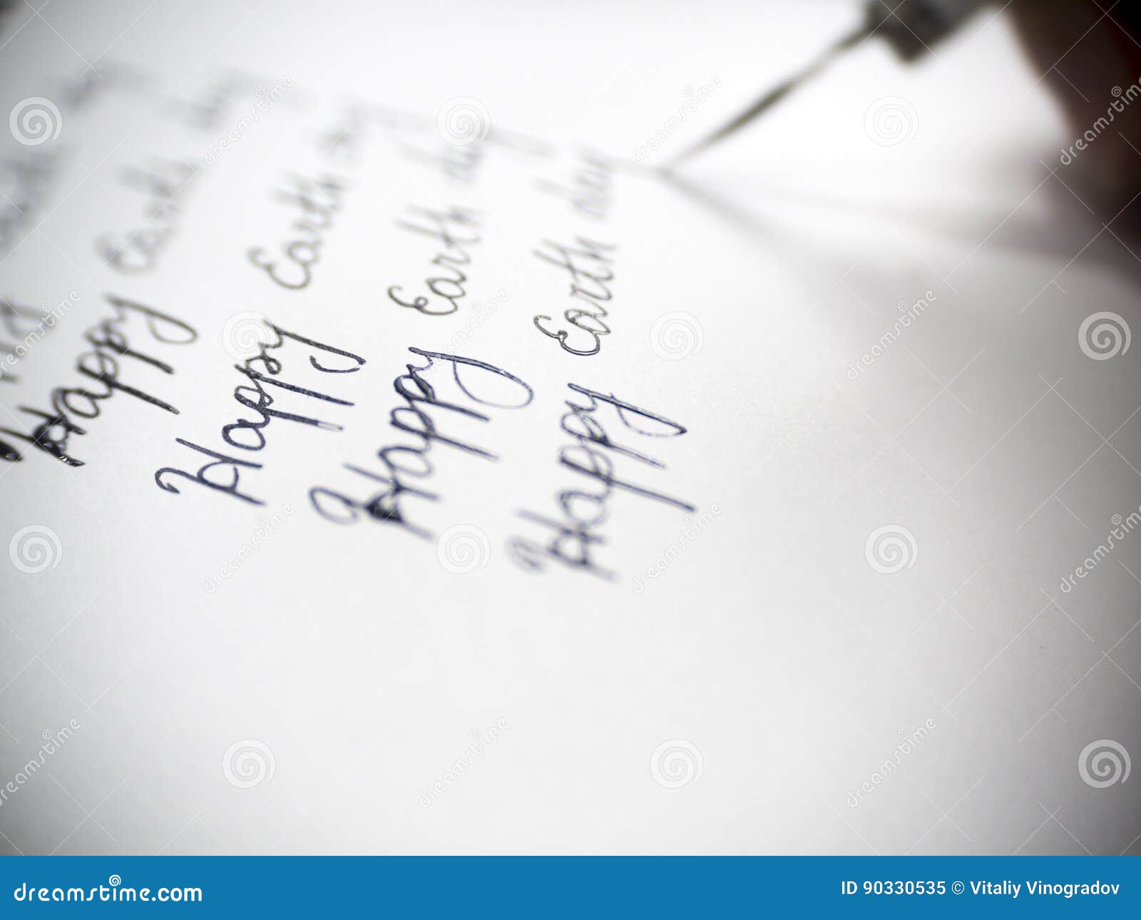 Happy Earth Day Calligraphy and Lattering. Stock Image - Image of ...