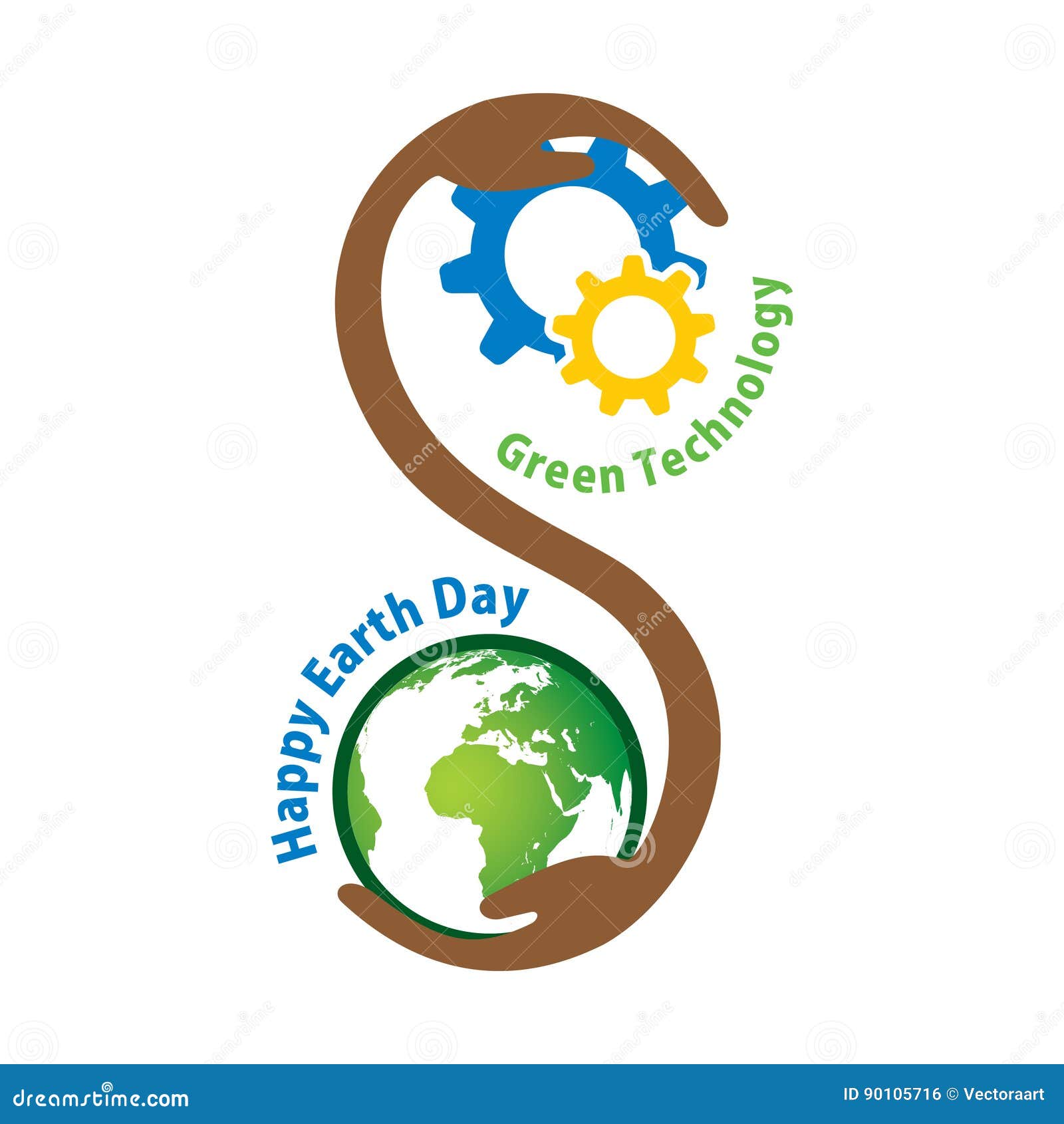 Happy earth day stock vector. Illustration of peace, greeting - 90105716