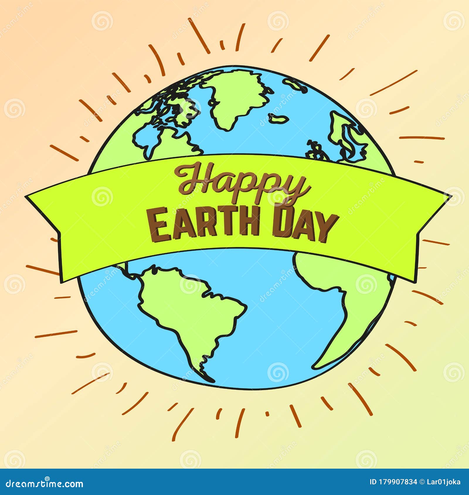 Happy-Earth-Day-Poster vektor abbildung. Illustration von graphik ...