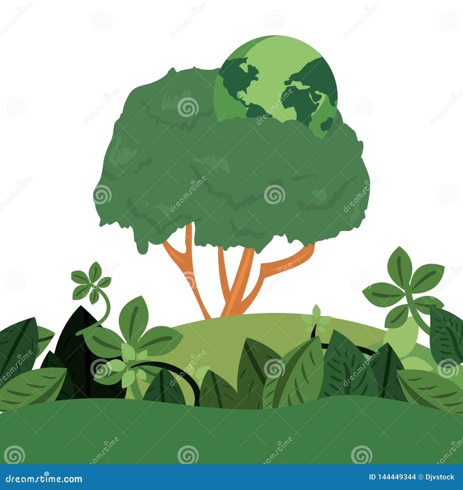 Happy earth day stock illustration. Illustration of leaf - 144449344