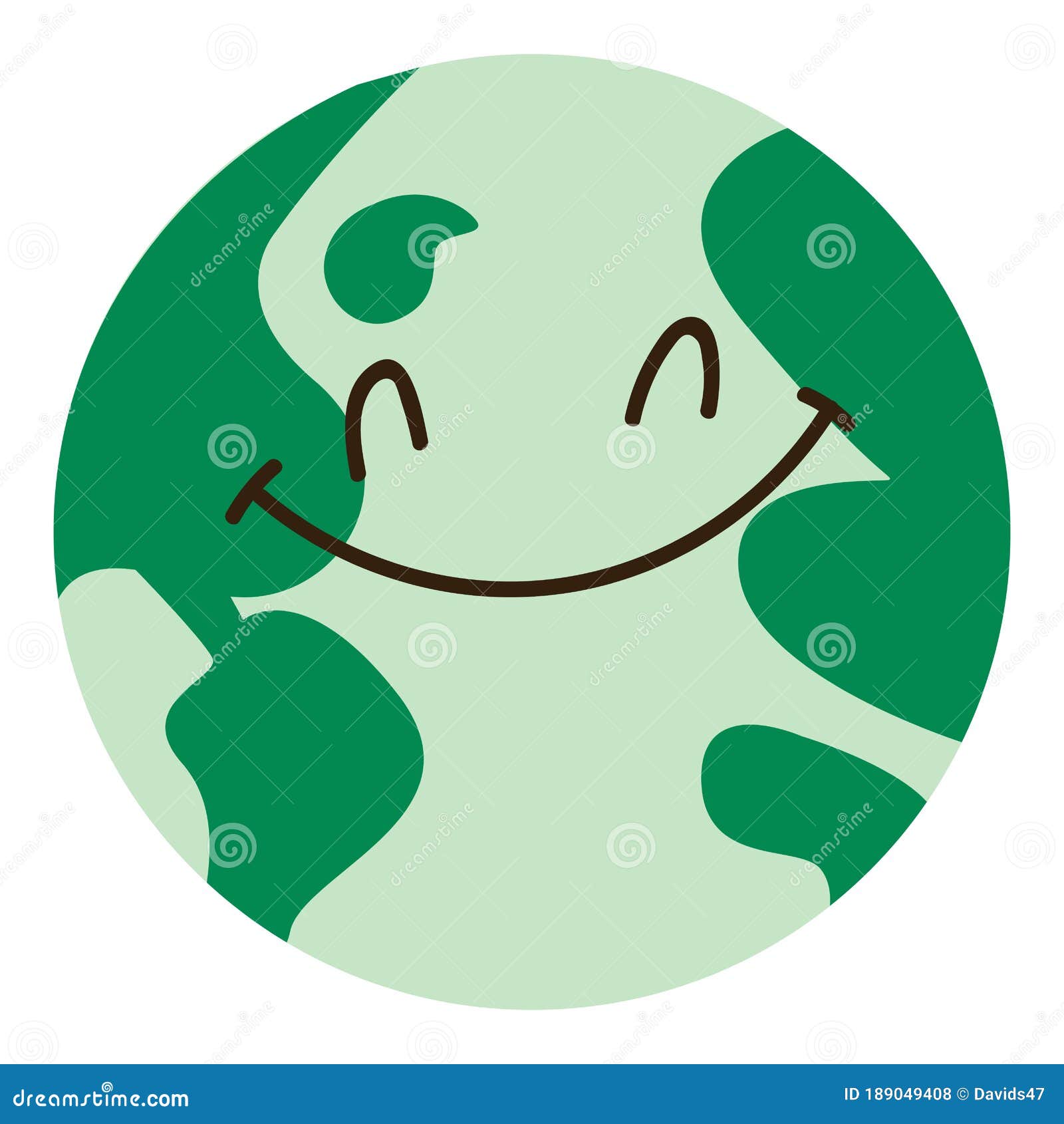 Happy earth planet cartoon stock vector. Illustration of character ...