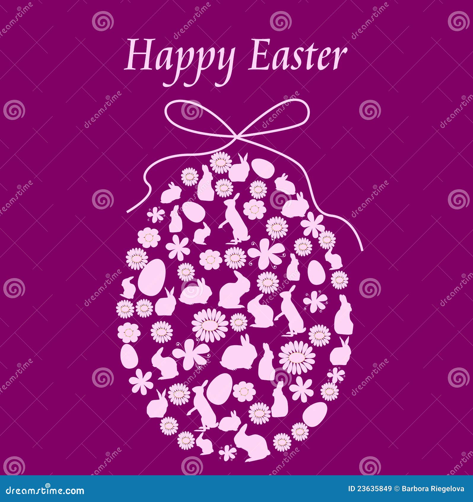 Happy Easter 4 stock vector. Illustration of colors, pink - 23635849