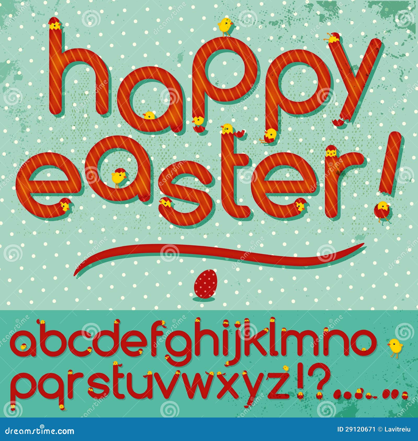 Happy Easter abc stock vector. Illustration of animal - 29120671