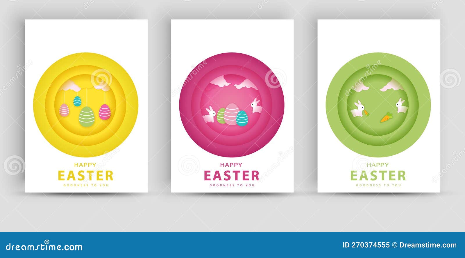 Happy Easter Abstract Background. Bunny , Eggs, Easter. A4 Vector ...