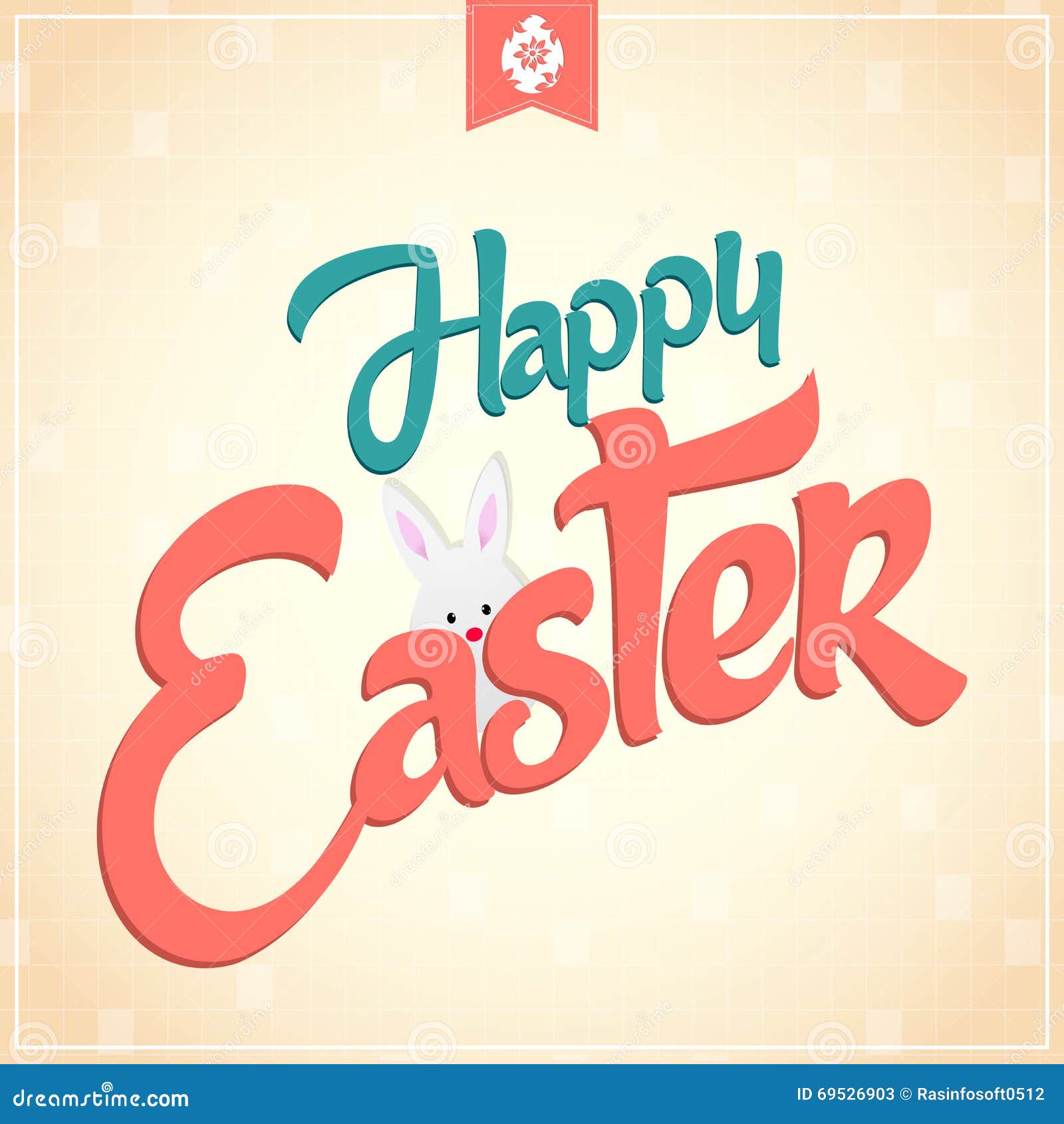 Happy Easter Abstract stock illustration. Illustration of fashion ...