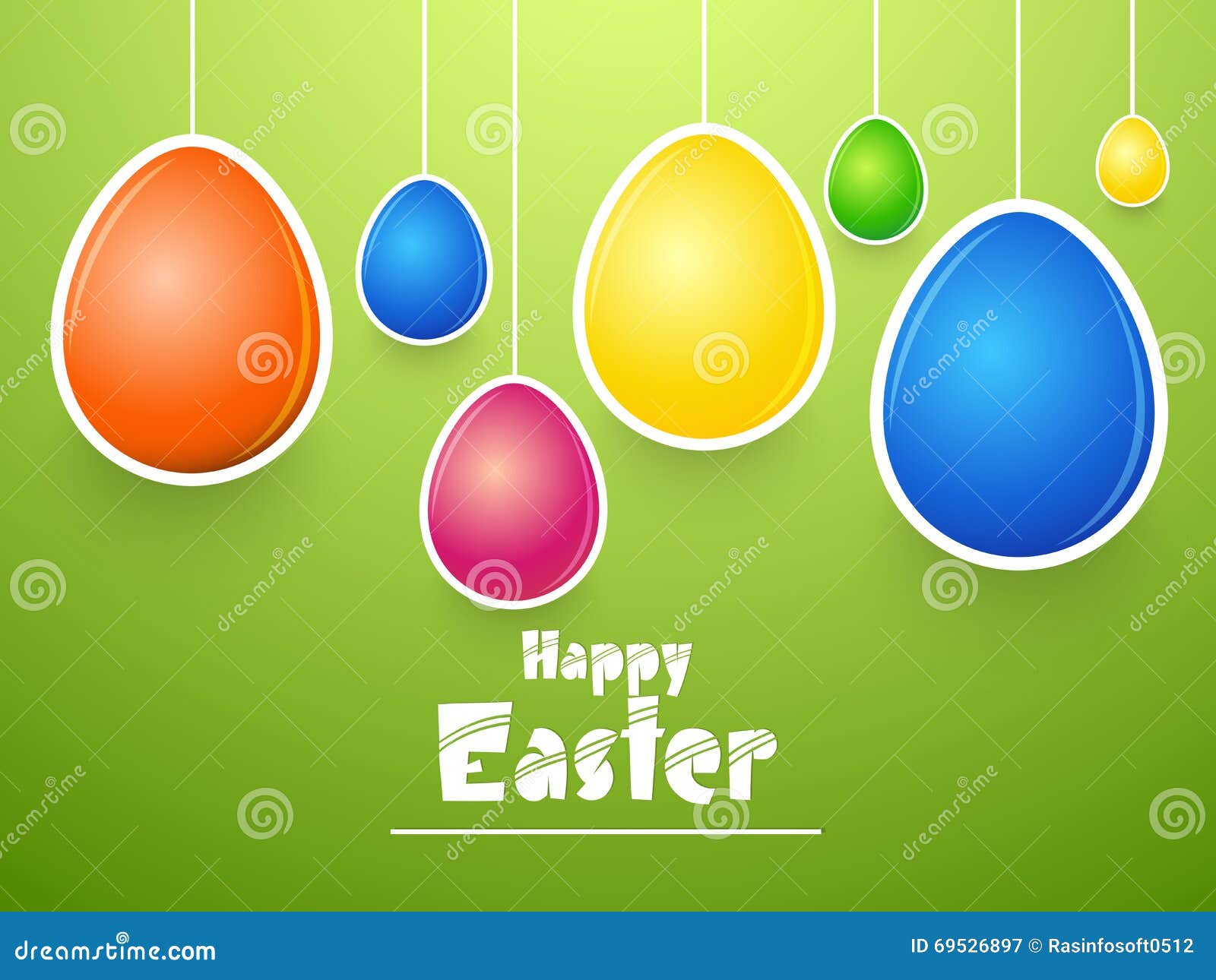 Happy Easter Abstract stock illustration. Illustration of celebration ...
