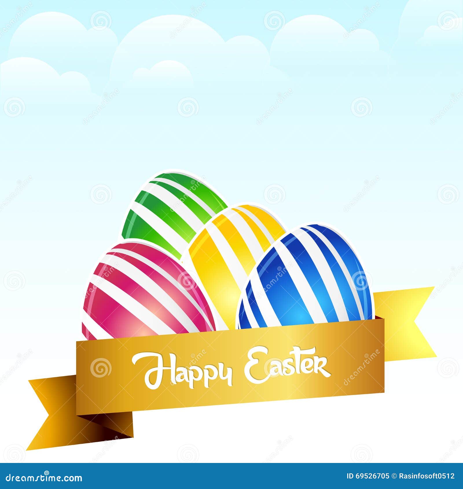 Happy Easter Abstract stock illustration. Illustration of beautiful ...