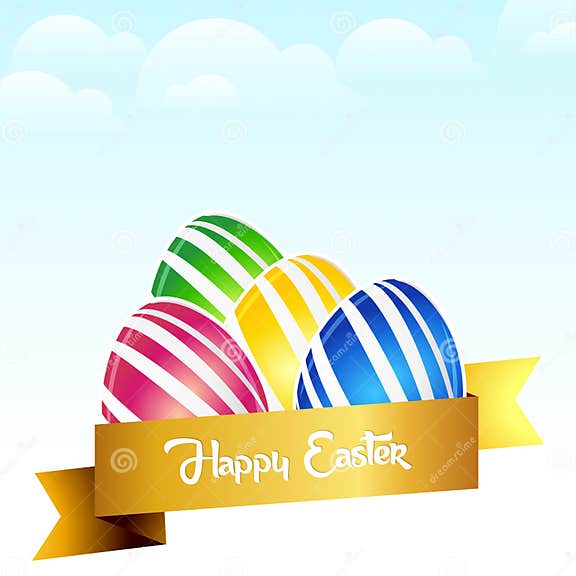 Happy Easter Abstract stock illustration. Illustration of beautiful ...