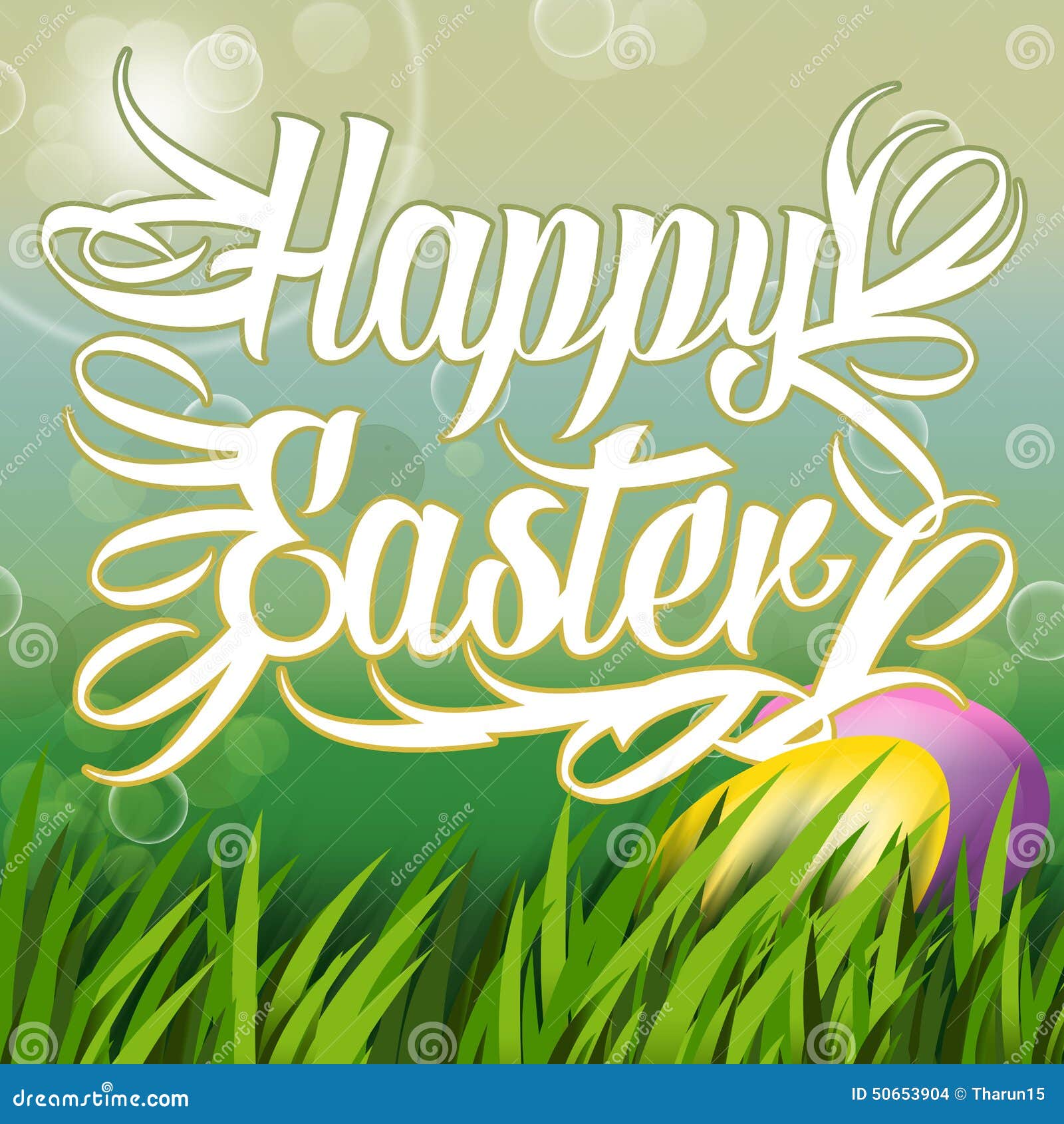 Happy Easter stock illustration. Illustration of concept - 50653904