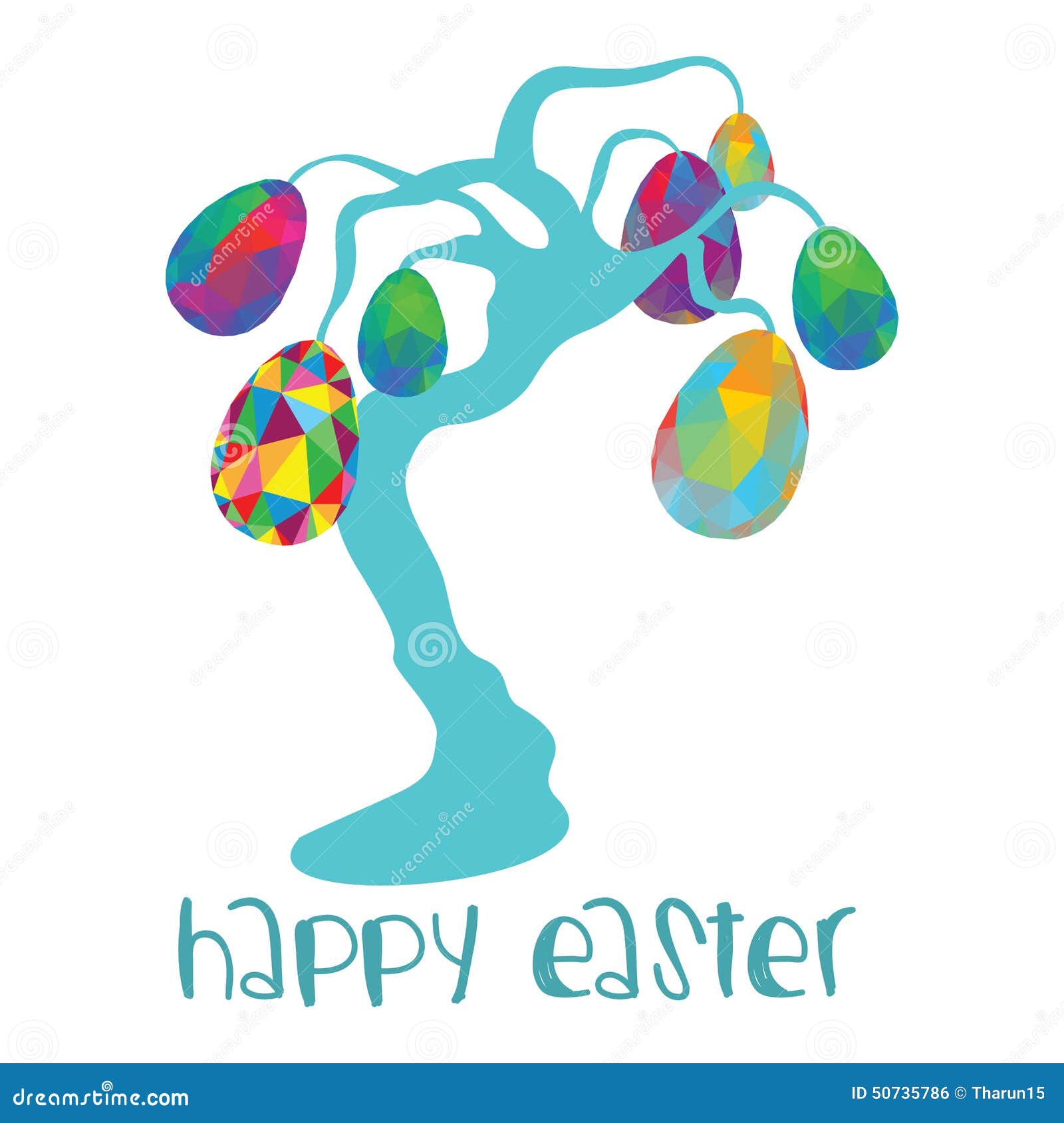 Happy Easter stock illustration. Illustration of modern - 50735786
