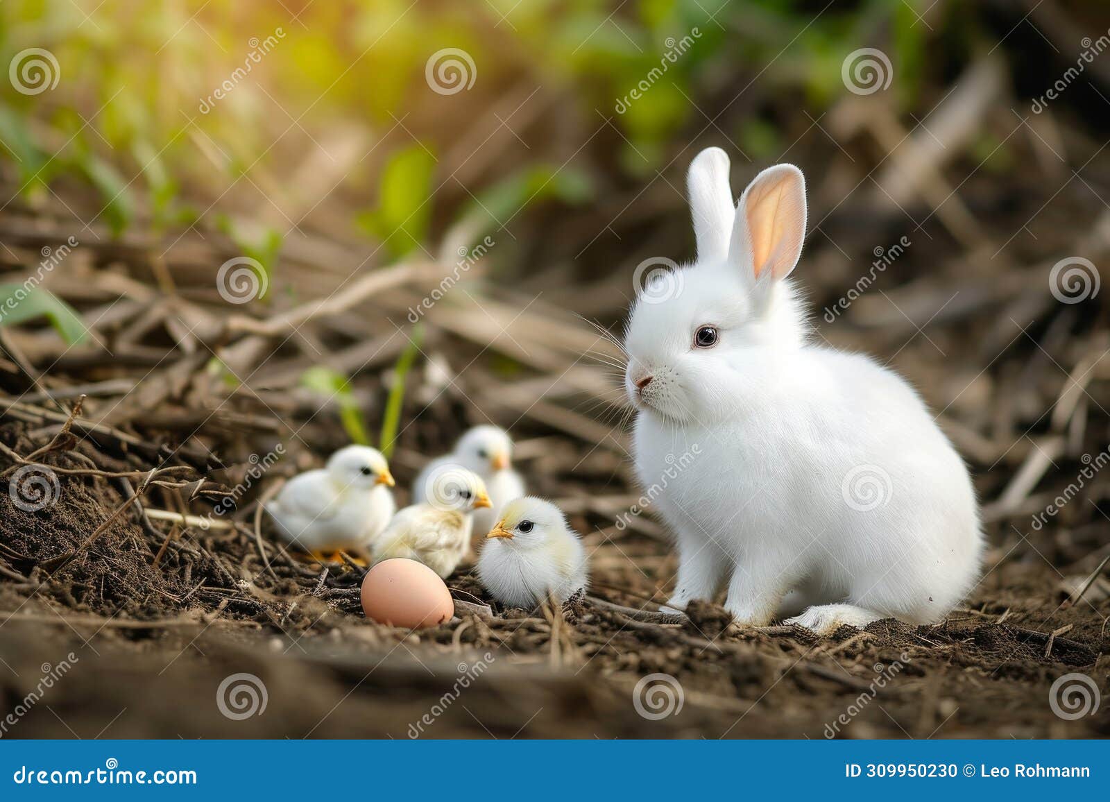 Happy Easter Array Eggs Easter Basket. White Bunny Ring Bunny Holy Week ...