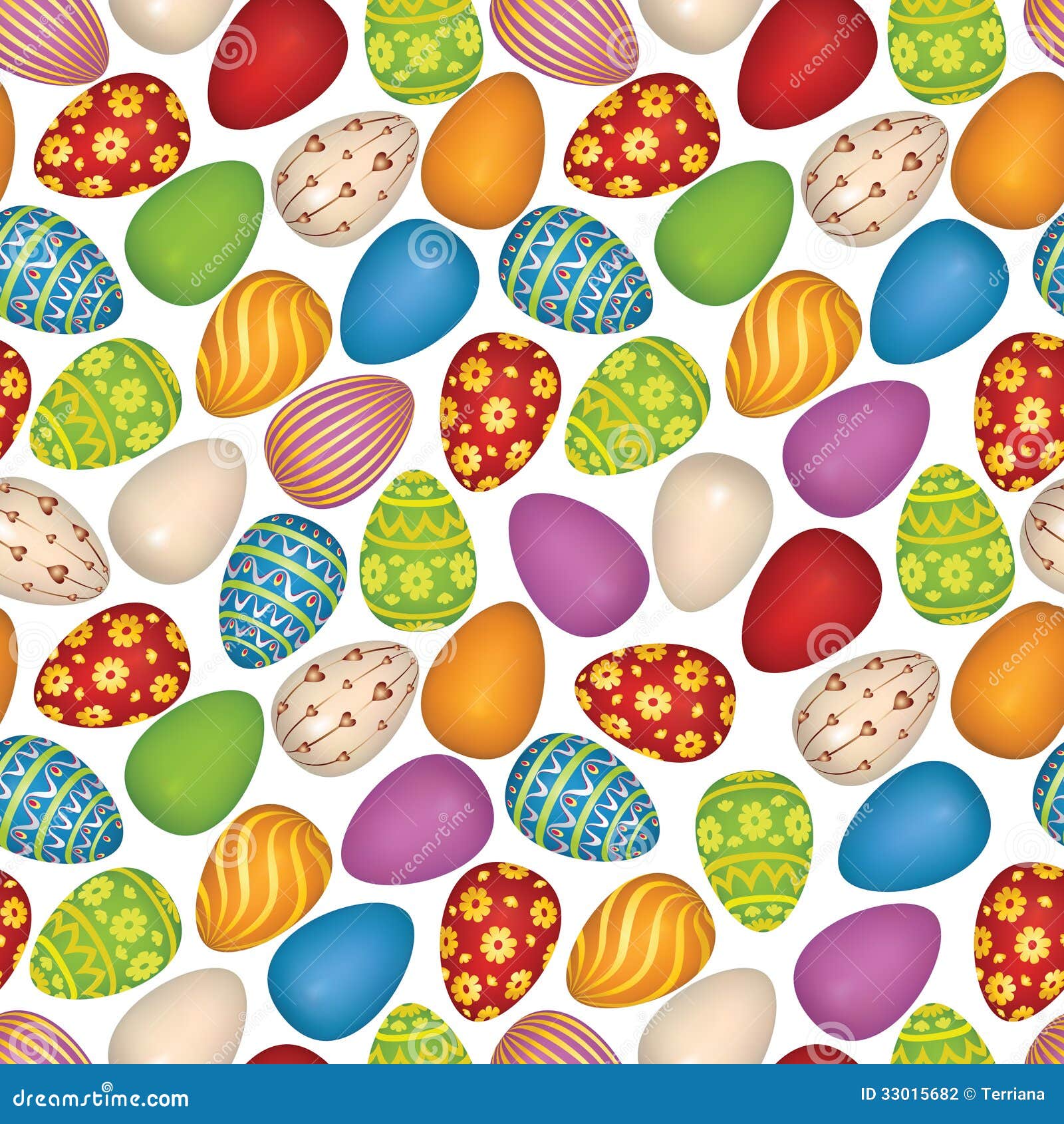 Happy Easter Background. Abstractl Geometric Seamless Texture Stock ...