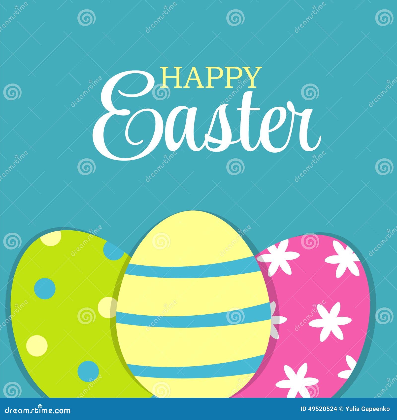 Happy Easter Background Vector Illustration Stock Vector - Illustration ...