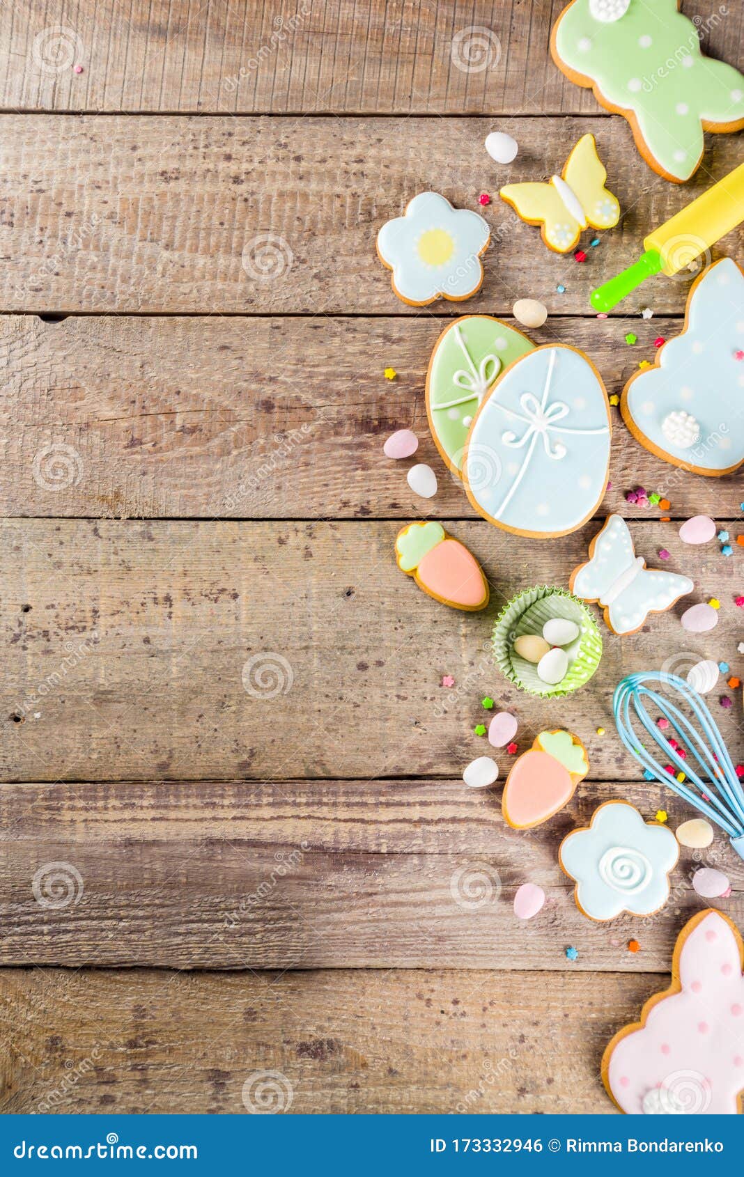 Happy Easter Baking Background Stock Photo - Image of card, sweet ...
