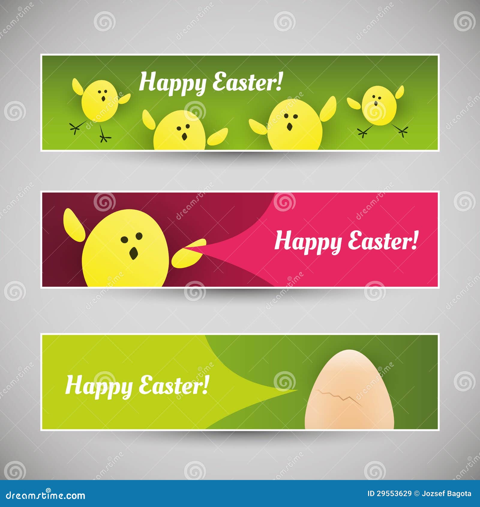 Happy Easter Banners stock vector. Illustration of easter - 29553629