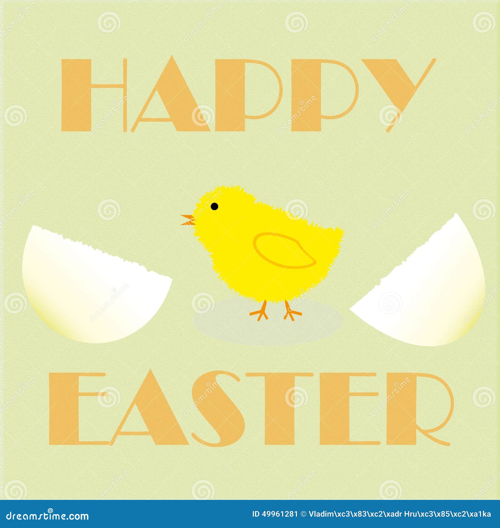 Happy easter bird stock illustration. Illustration of easter - 49961281