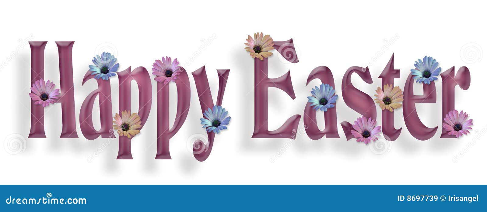 Happy Easter Border Graphic Stock Illustration - Illustration of easter ...