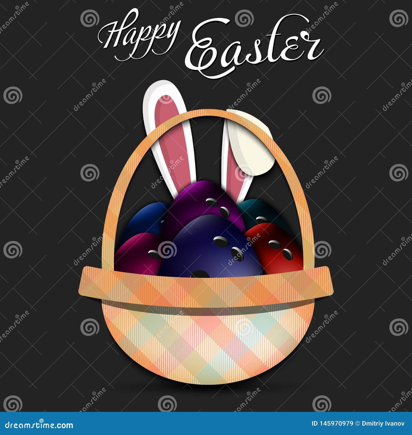 Happy Easter. Bowling Balls in the Form of Eggs Stock Vector ...