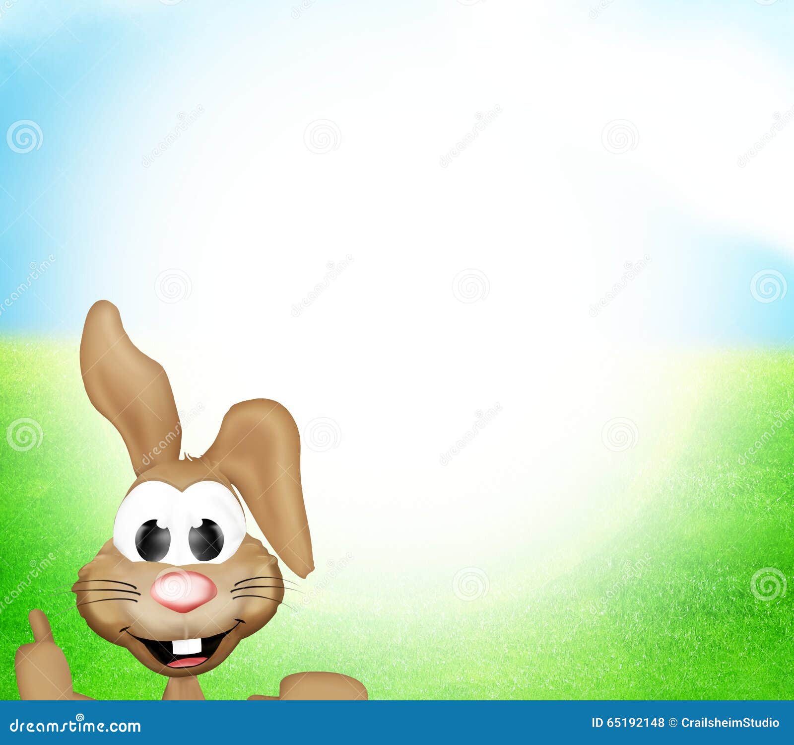 Happy Easter Bunny Sunshine Stock Illustration - Illustration of ...