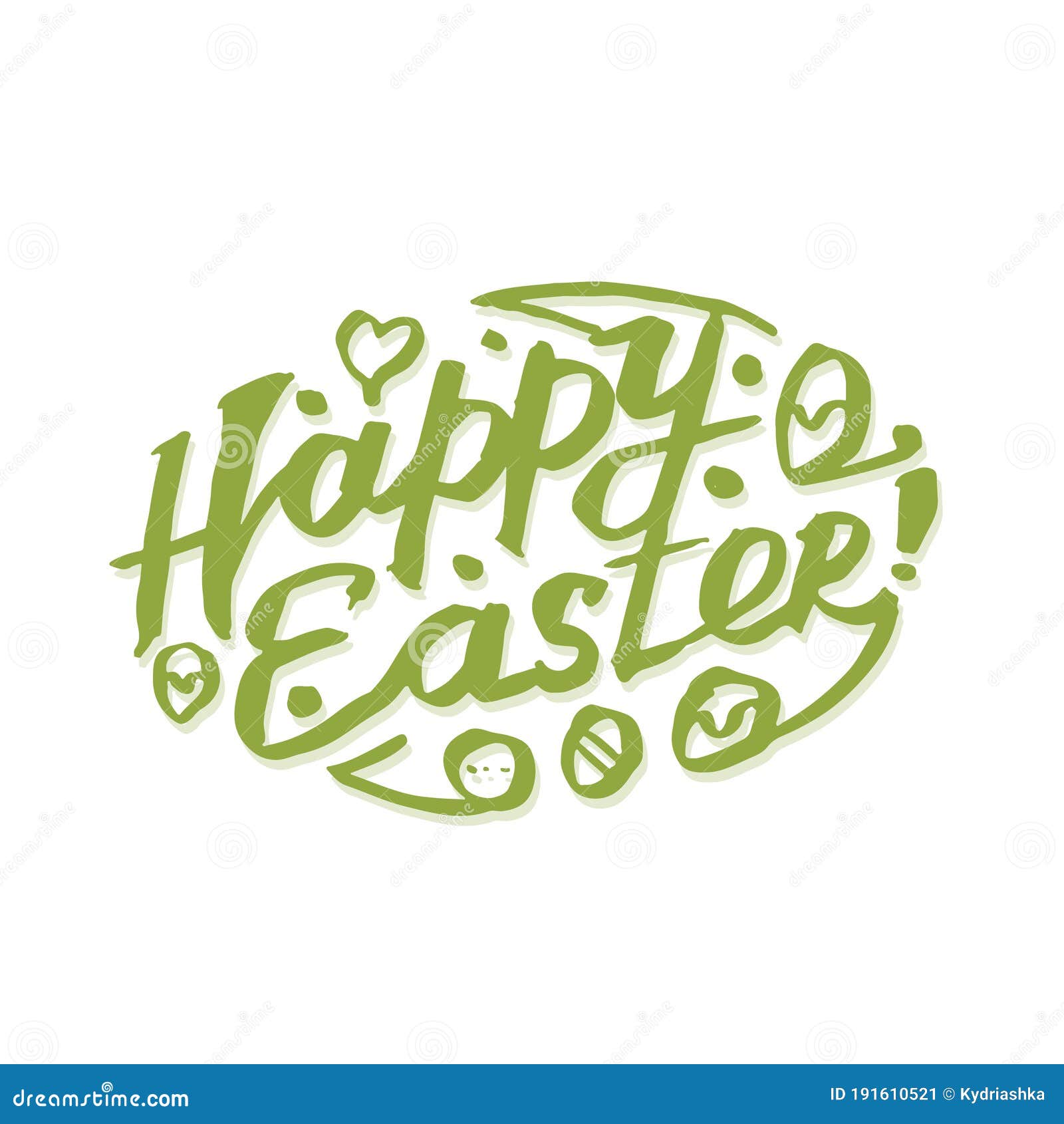 Happy Easter, calligraphy stock vector. Illustration of font - 191610521