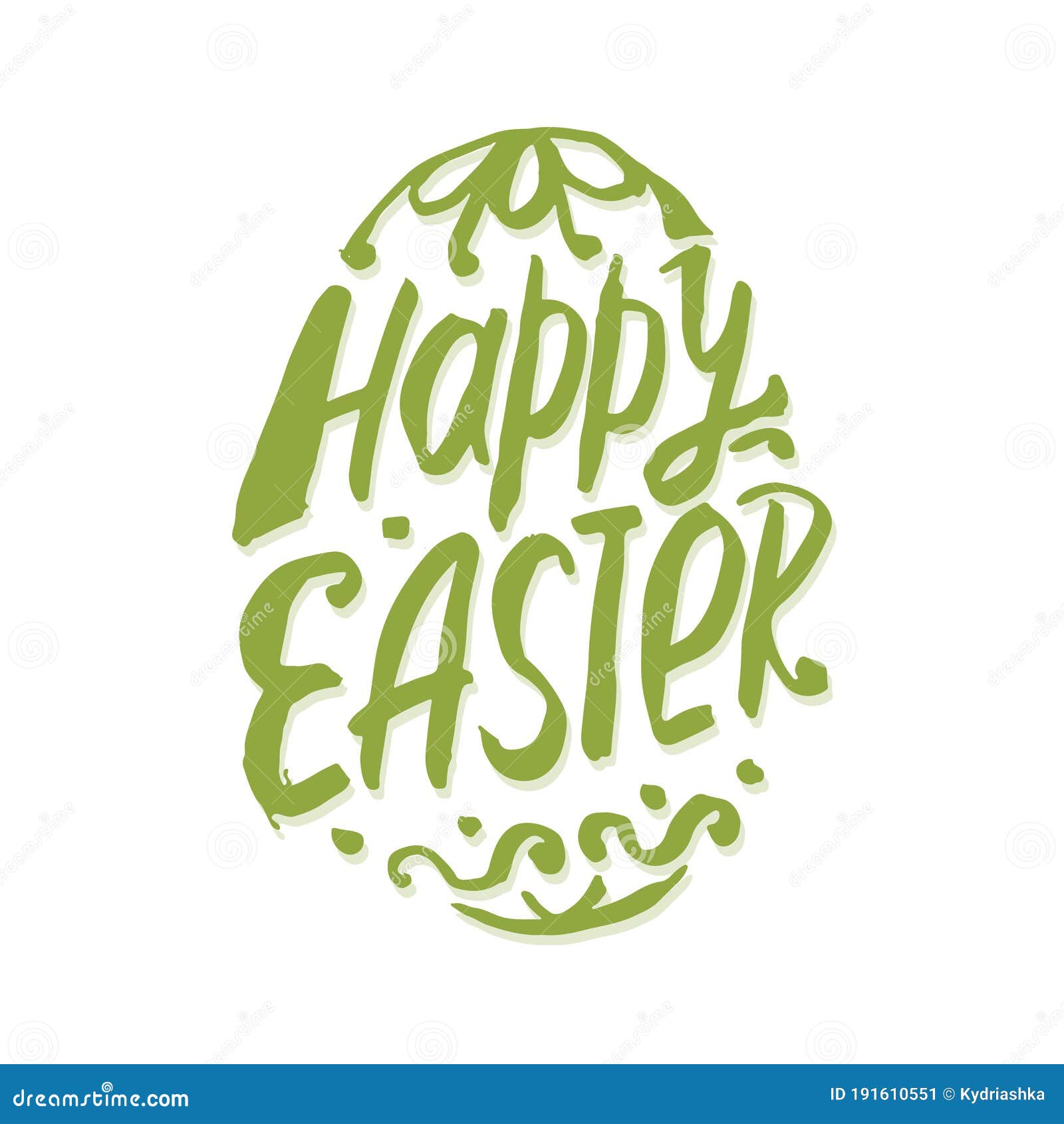 Happy Easter, calligraphy stock vector. Illustration of calligraphic ...