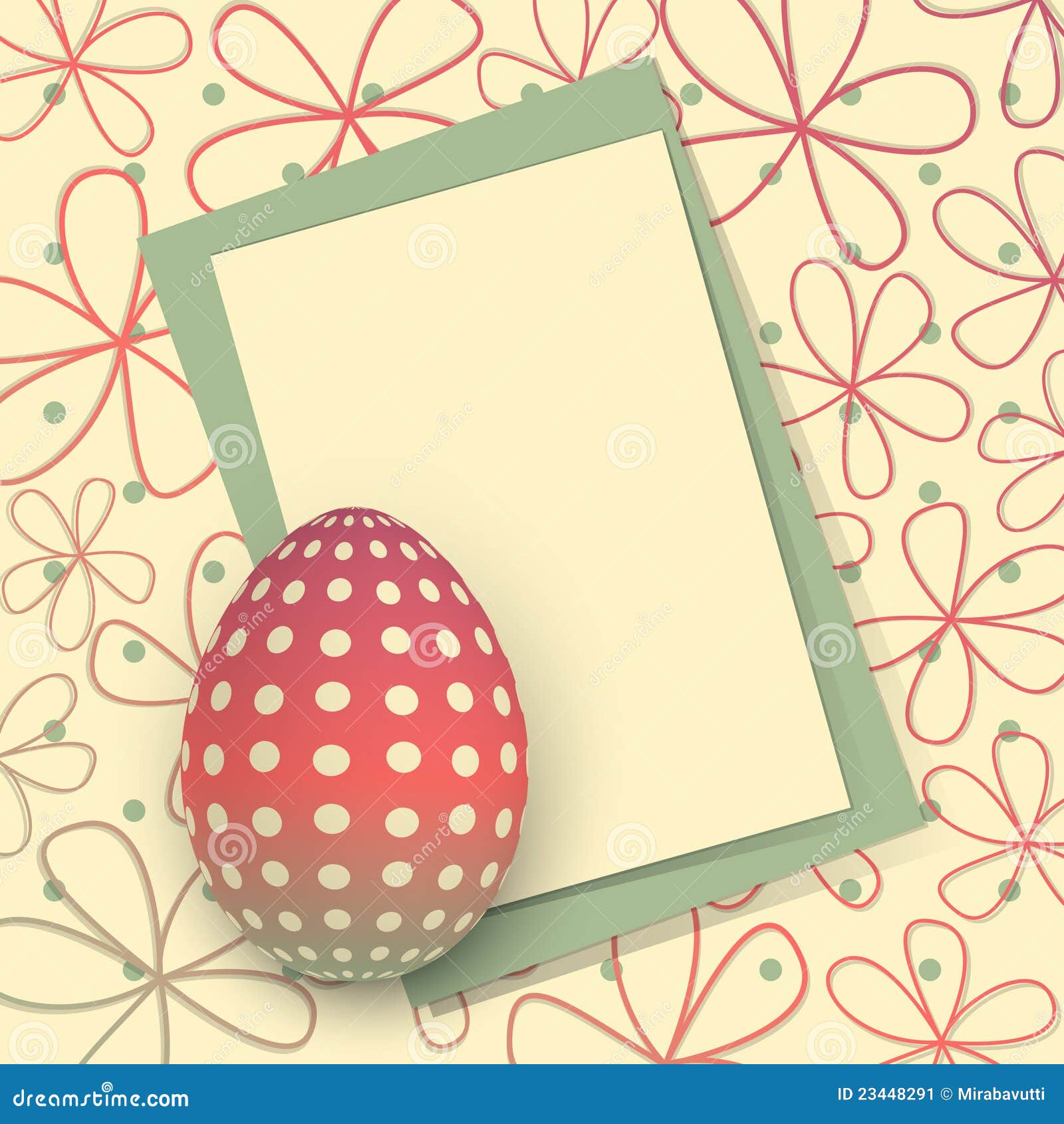 Happy Easter Card stock vector. Illustration of color - 23448291