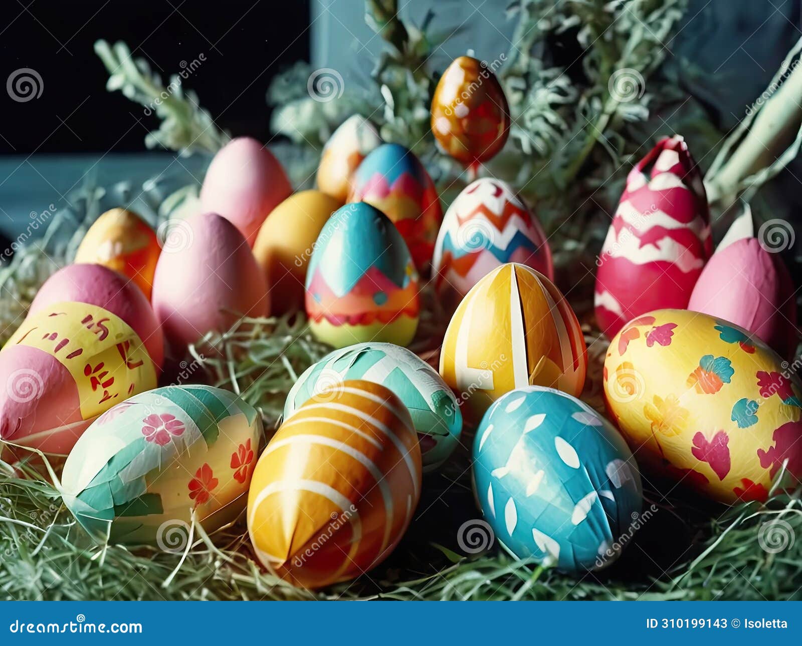Happy Easter Card or Background Design Stock Image - Image of card ...
