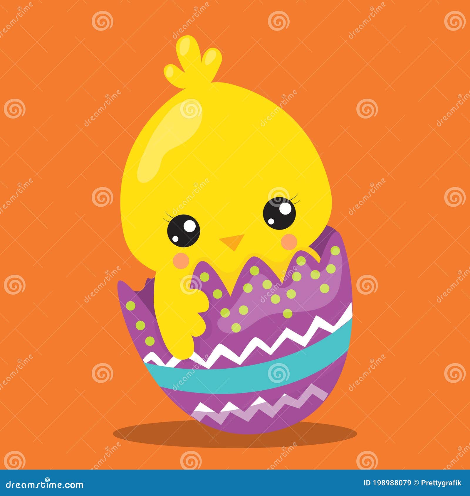 Happy Easter Chick in Egg 09 Stock Vector - Illustration of happy ...
