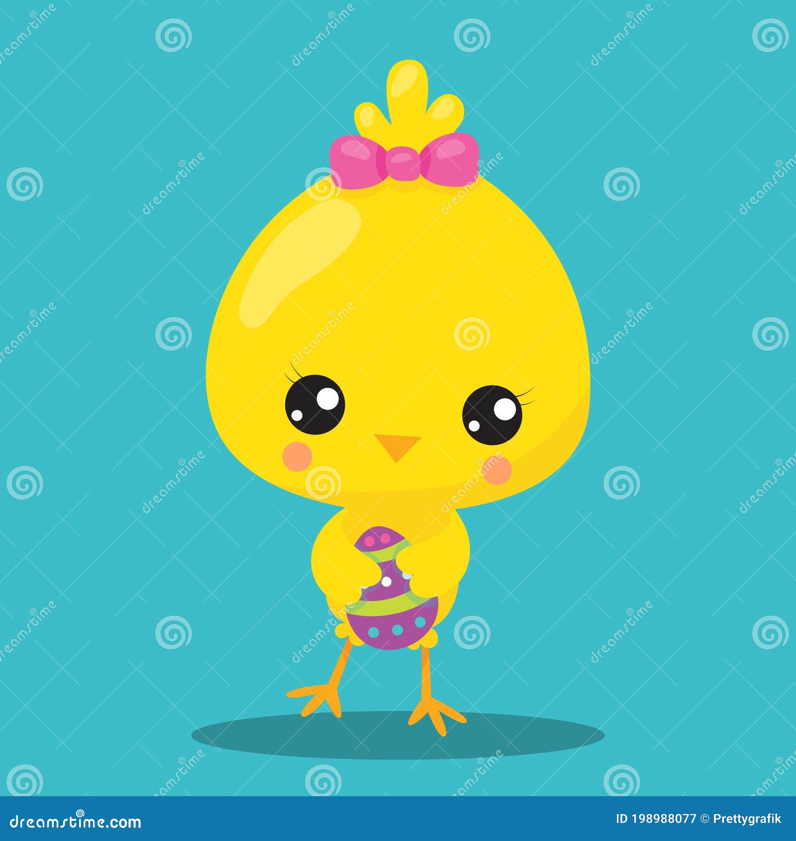 Happy easter chick 11 stock vector. Illustration of chick - 198988077
