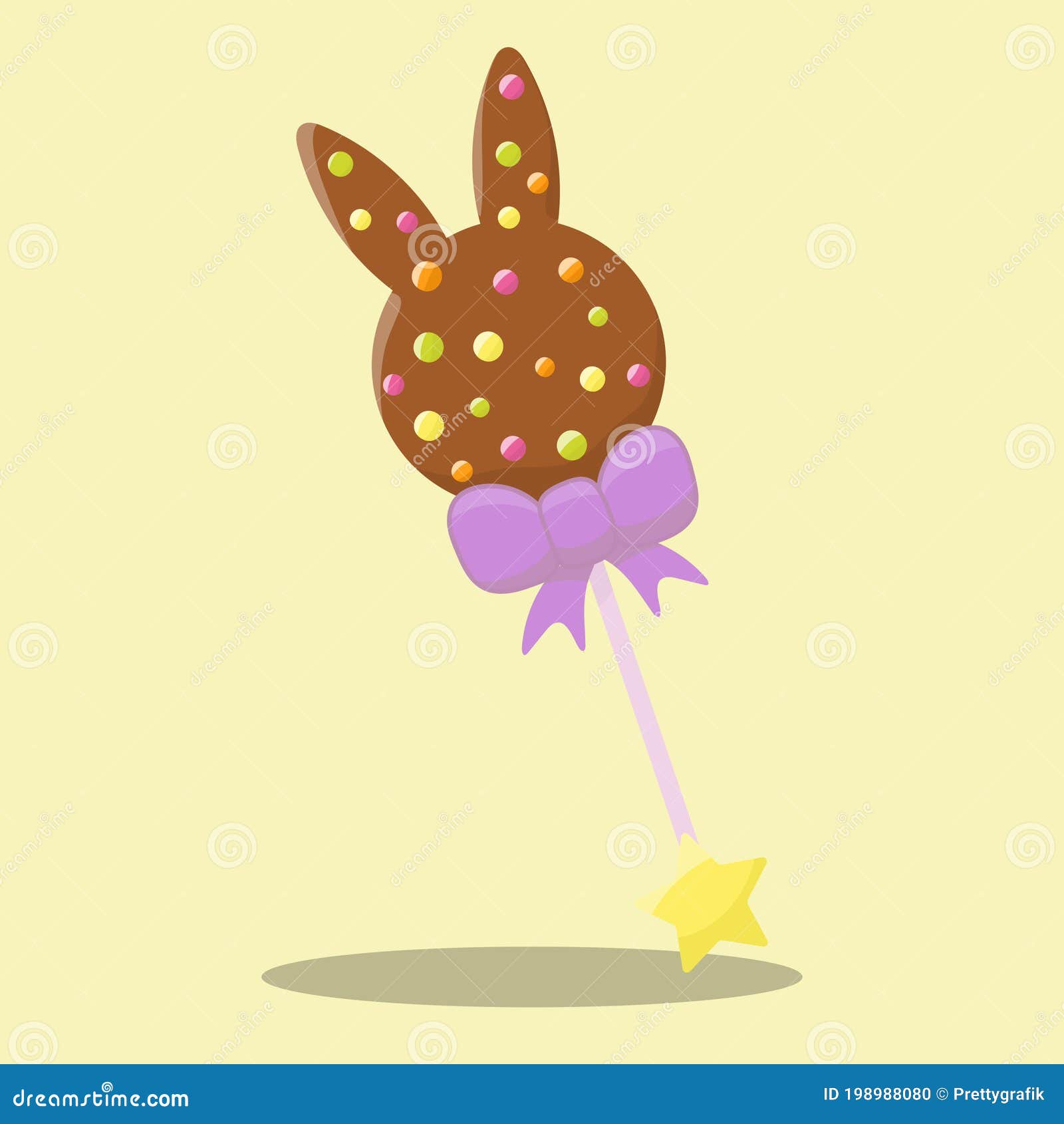 Happy Easter Chocolate Stick 03 Stock Vector - Illustration of stick ...