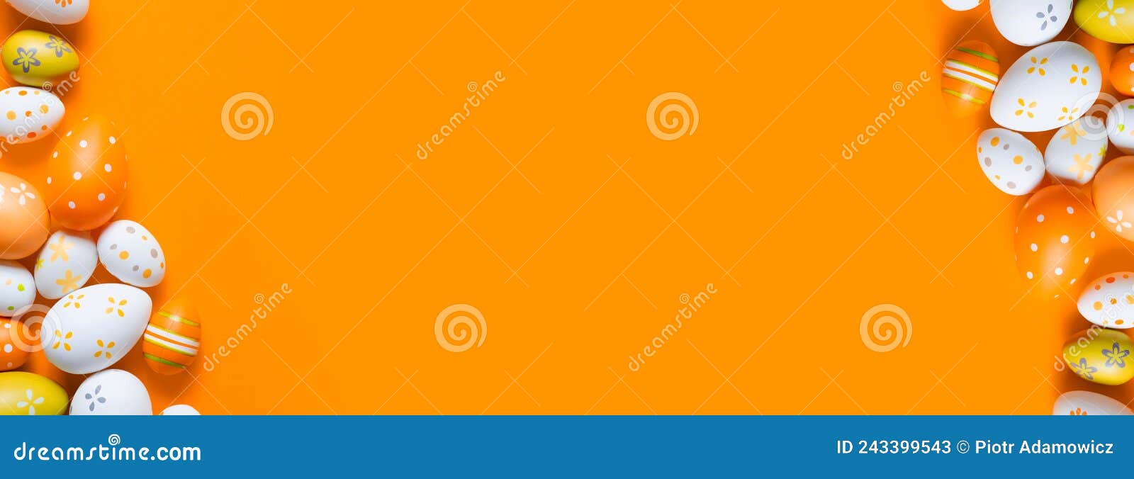 Happy Easter Decoration Background, Colorful Eggs Stock Image - Image ...