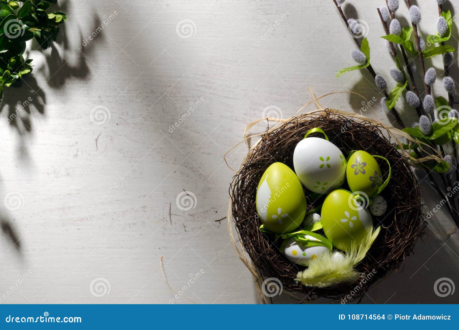Happy Easter Decoration Background Stock Photo - Image of decorative ...