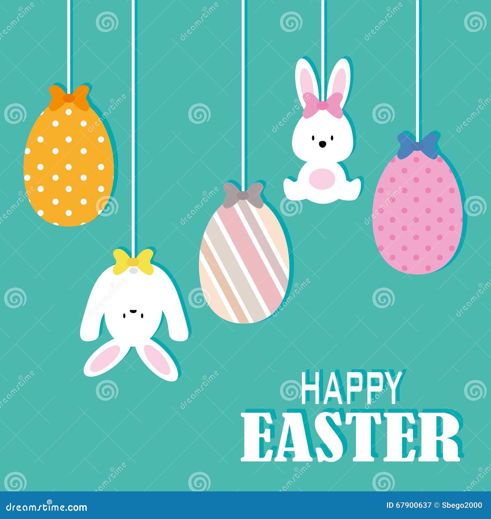 Happy Easter design stock vector. Illustration of holiday - 67900637