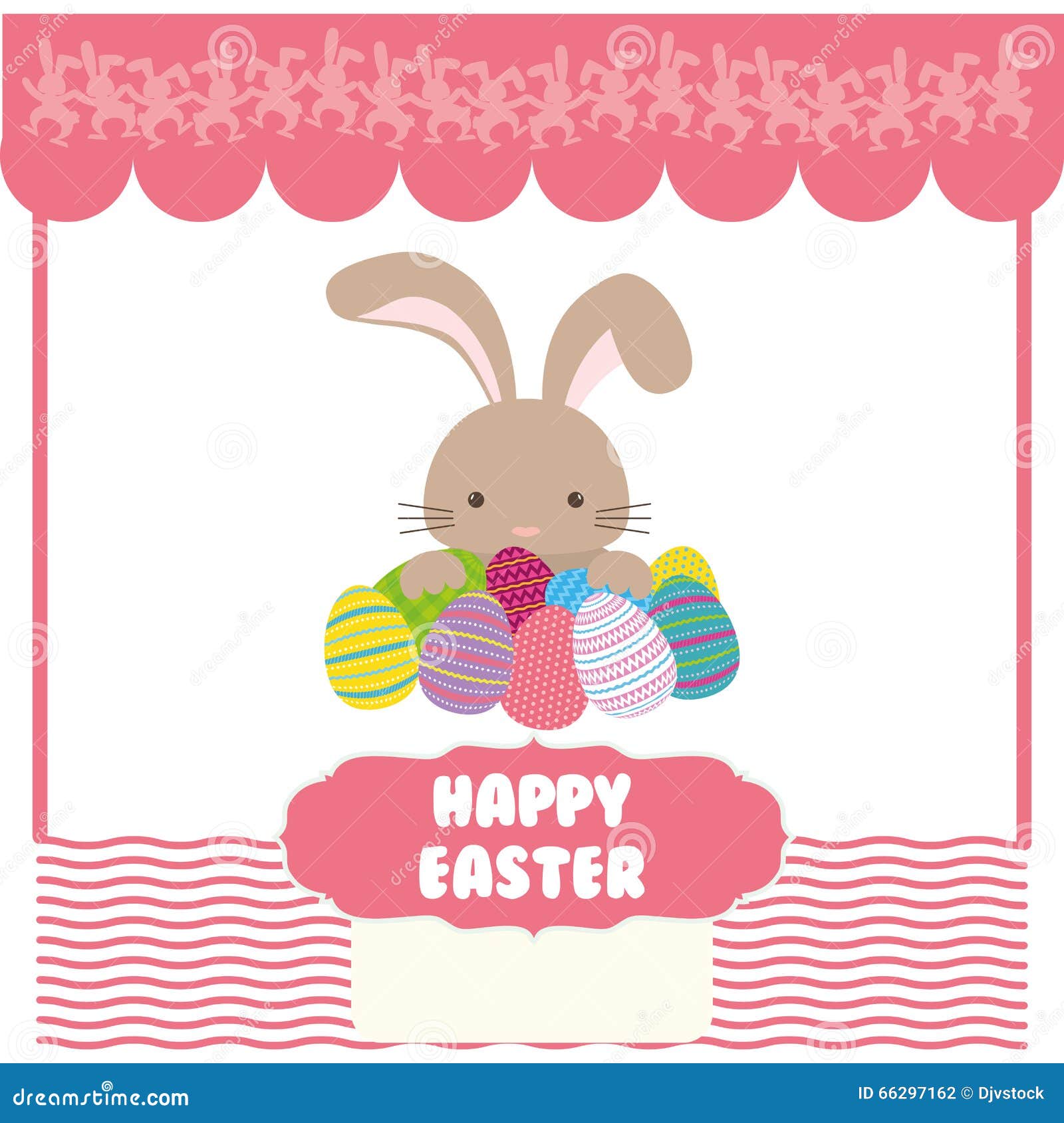 Happy Easter design stock vector. Illustration of greeting - 66297162