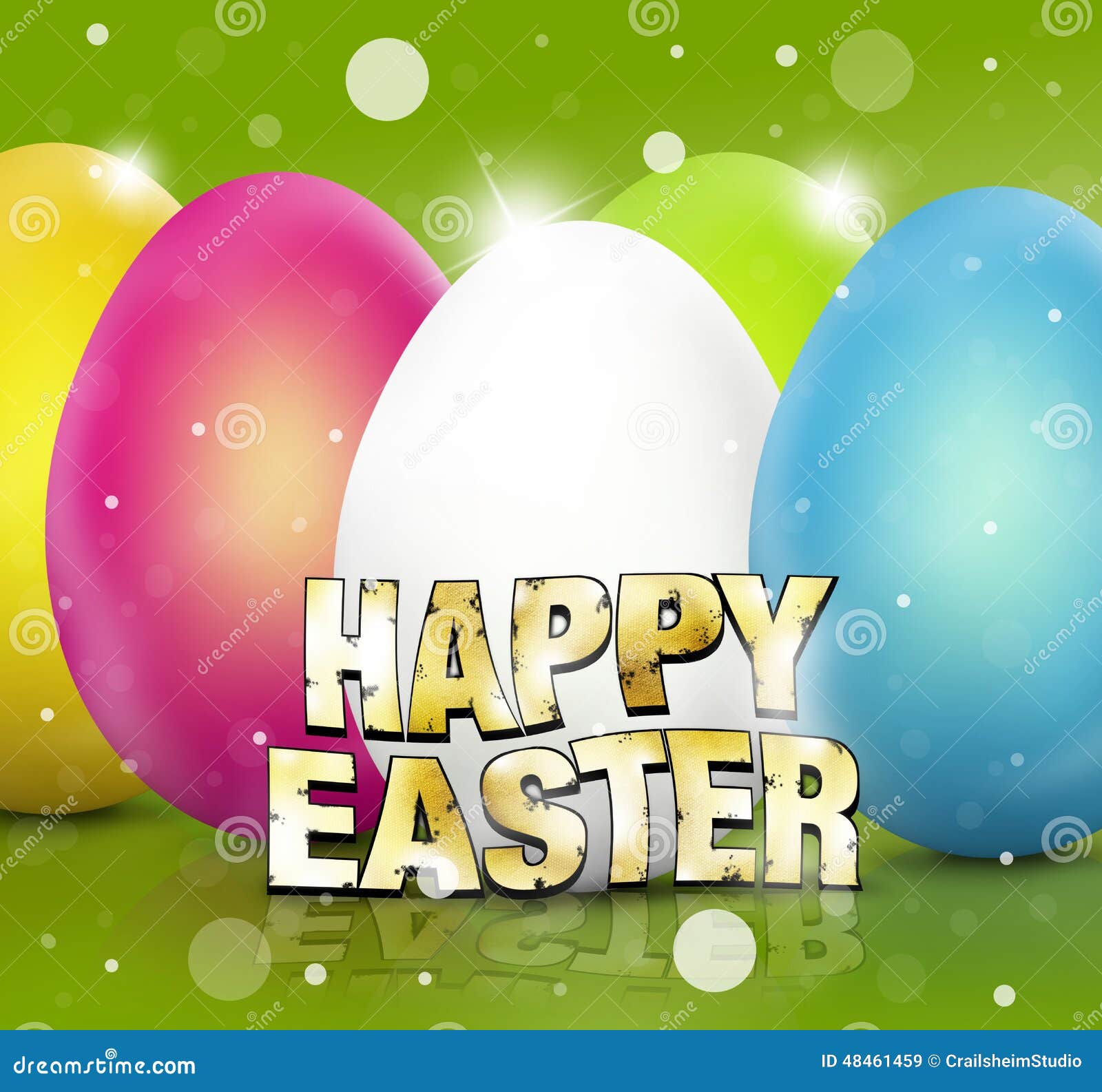 Happy Easter Design stock illustration. Illustration of background - 48461459