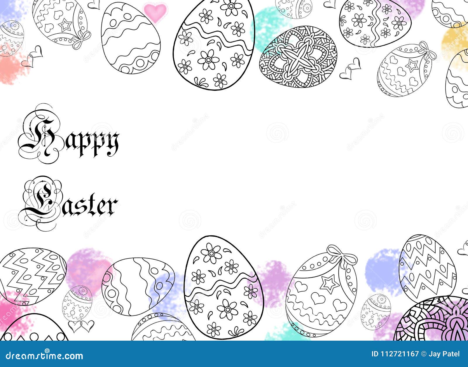 Happy Easter Drawing Stock Illustrations – 80,571 Happy Easter Drawing ...
