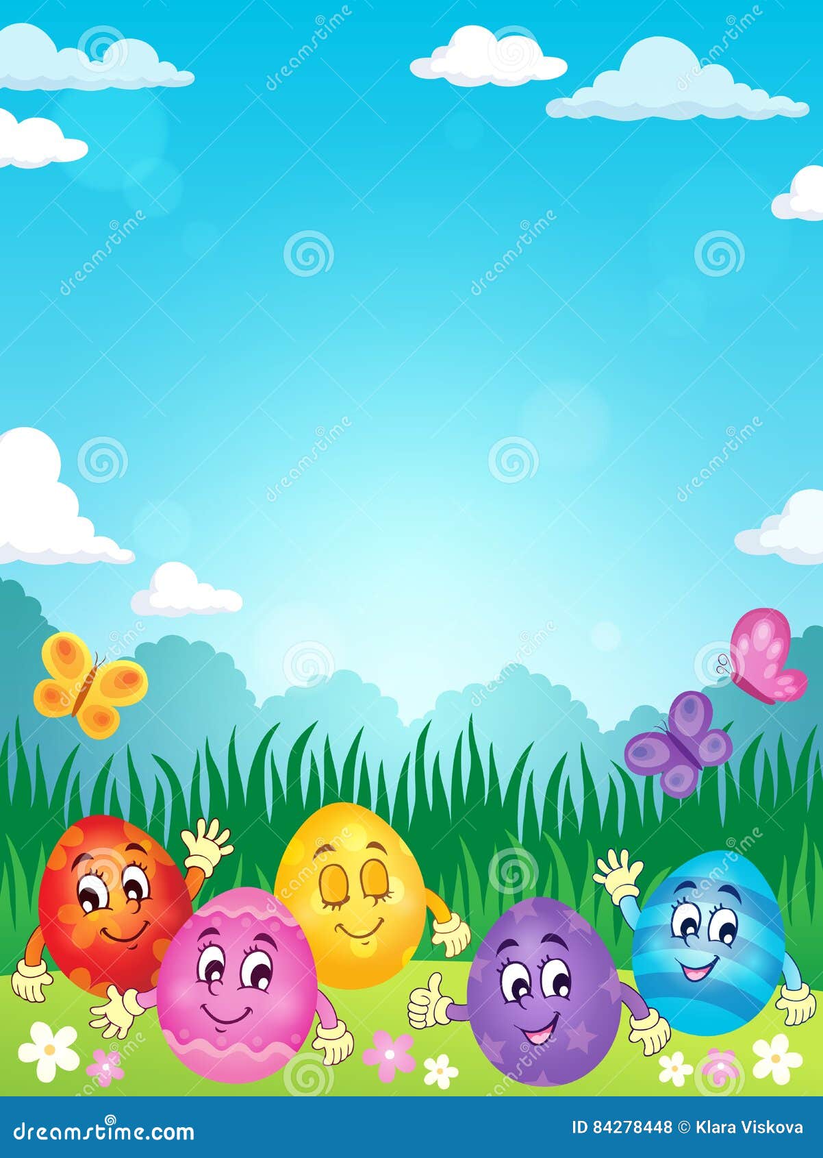 Happy Easter Eggs Theme Image 2 Stock Vector - Illustration of colour ...