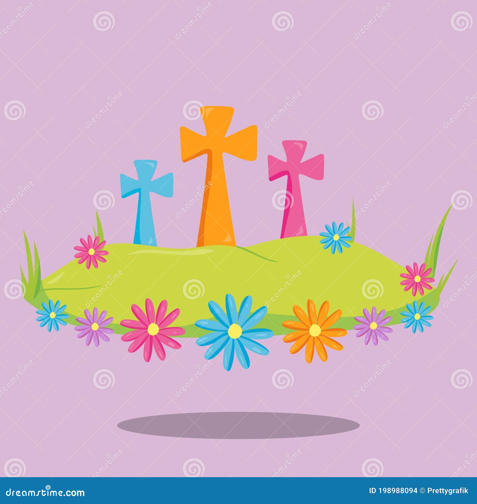 Happy easter field 01 stock vector. Illustration of cartoon - 198988094