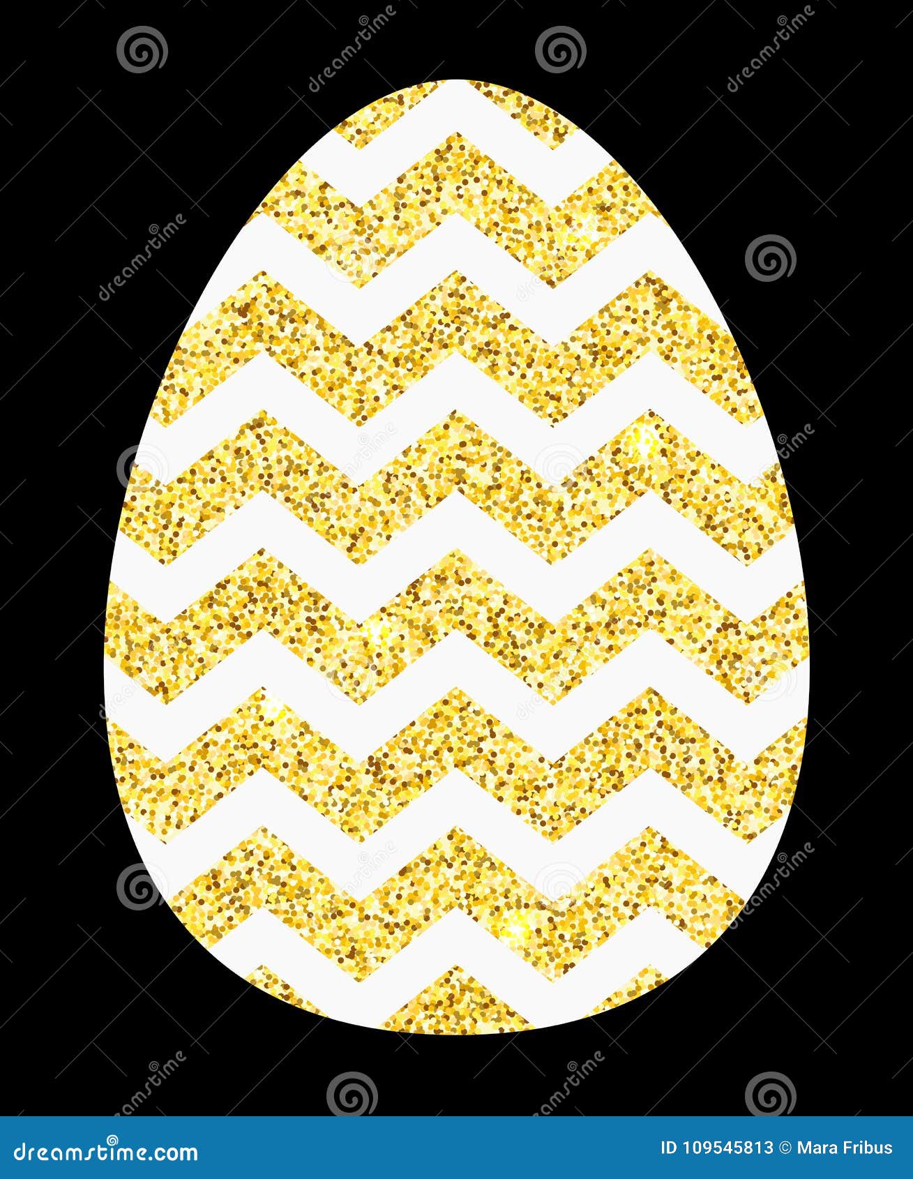 Happy Easter Gold Glitter Greeting Card Stock Vector - Illustration of ...