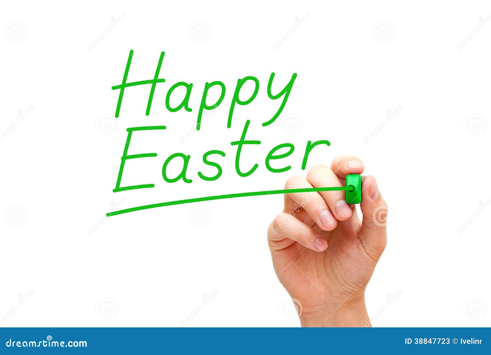 Happy Easter Green Marker stock image. Image of seasonal - 38847723